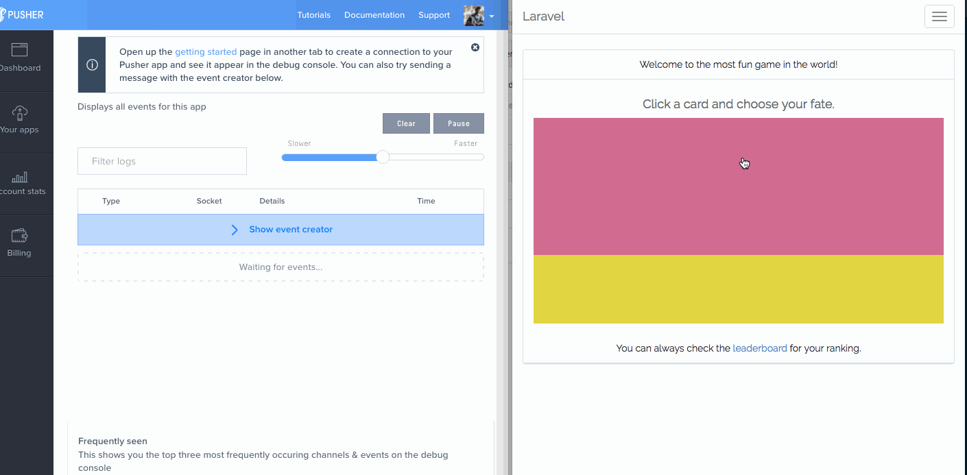 How to build a realtime table using Laravel and Pusher | Pusher blog