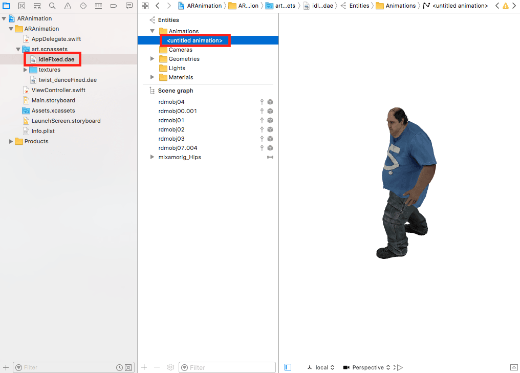 Animating a 3D model in AR with ARKit and Mixamo | Pusher blog