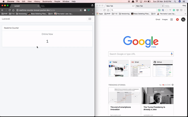 How to build a realtime counter using Laravel and Pusher | Pusher blog