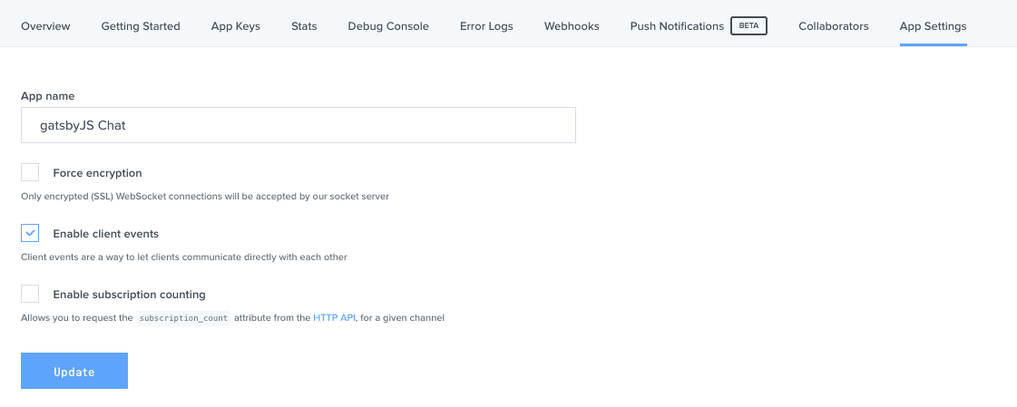 Add a chat widget to your Gatsby blog | Pusher tutorials