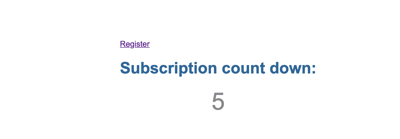 Build a live subscription count down with Angular | Pusher tutorials