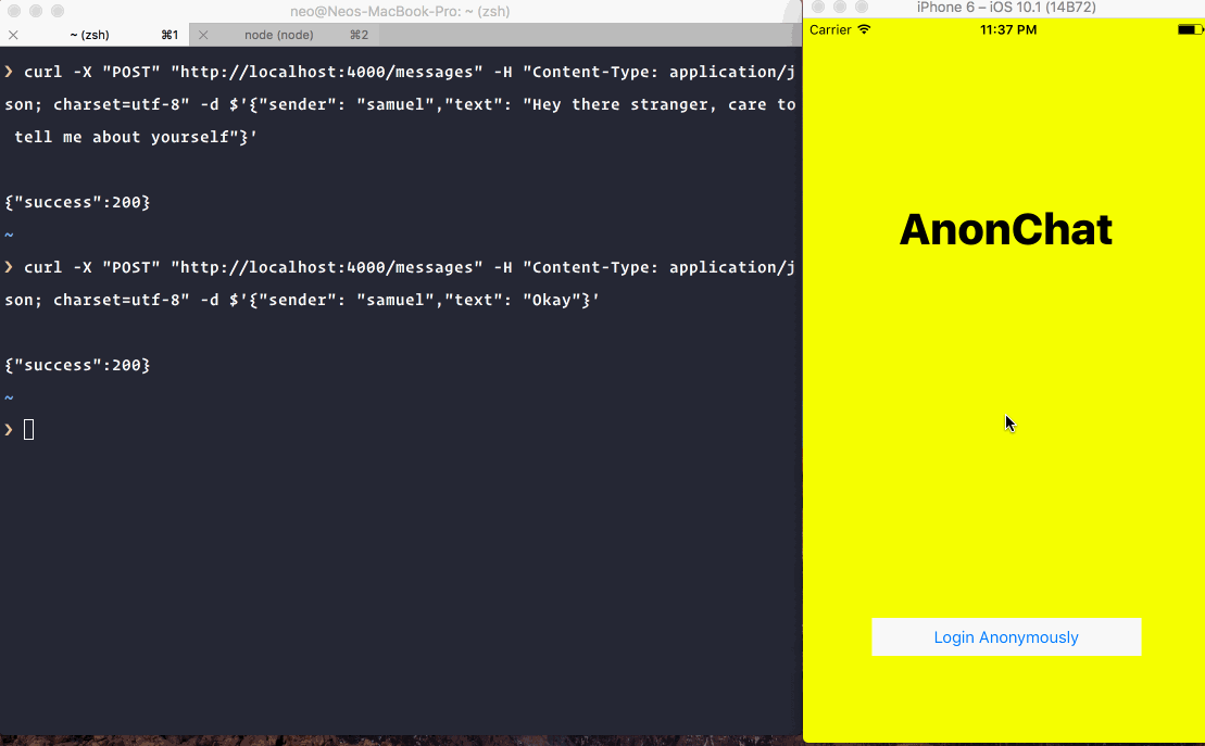 Build an anonymous chat app with Swift | Pusher tutorials