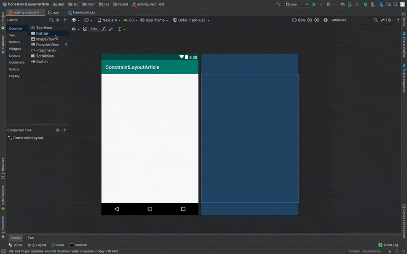 Getting started with ConstraintLayout in Kotlin - Part 2: understanding constraints, bias, and ...