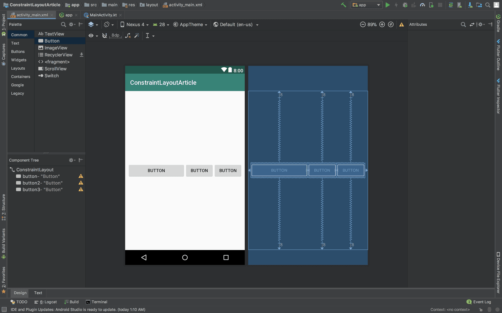 Getting started with ConstraintLayout in Kotlin - Part 2: understanding constraints, bias, and ...