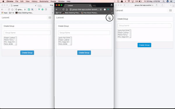 Build a group chat app using Laravel | Pusher tutorials