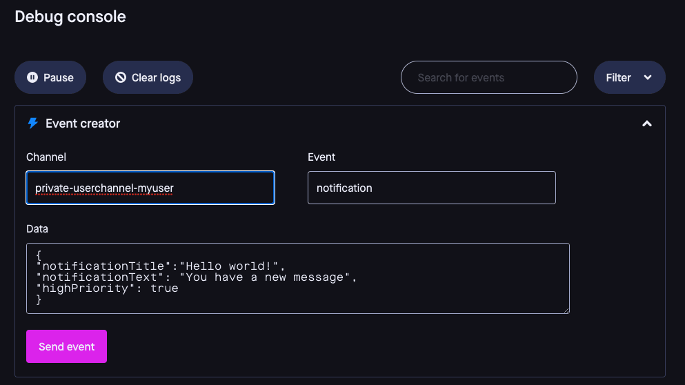 Re-engage offline users with notification fallbacks Part 2: Subscribe to private channels ...