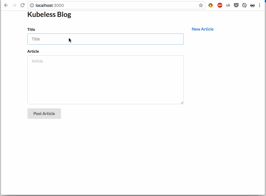 Adding realtime functionality to a blog using Kubeless | Pusher tutorials