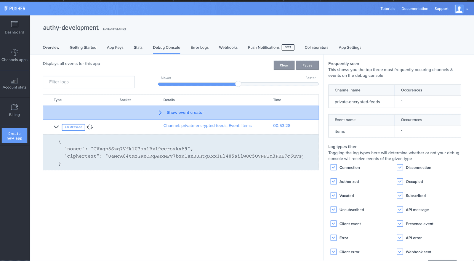 End to end encryption in Node.js with Pusher Channels | Pusher tutorials