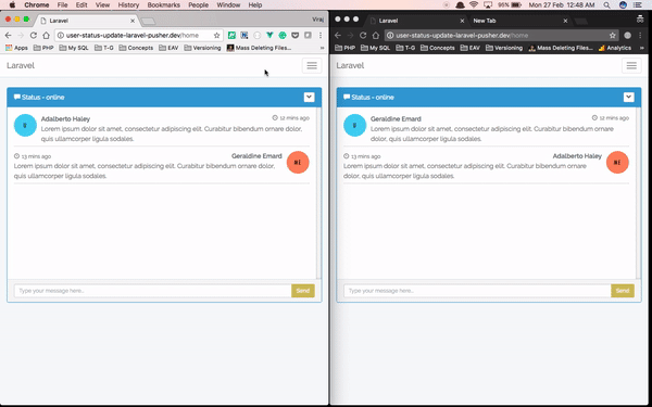 Build online presence into your Laravel app | Pusher tutorials