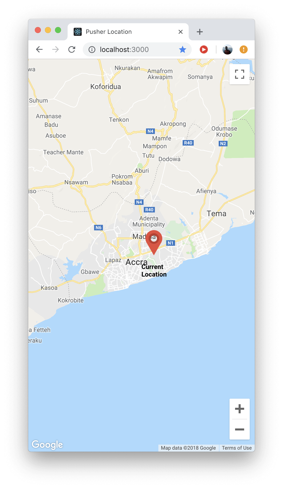 Build a live map application with React | Pusher tutorials