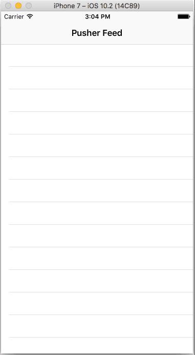 Build a Twitter feed using Swift | Pusher tutorials